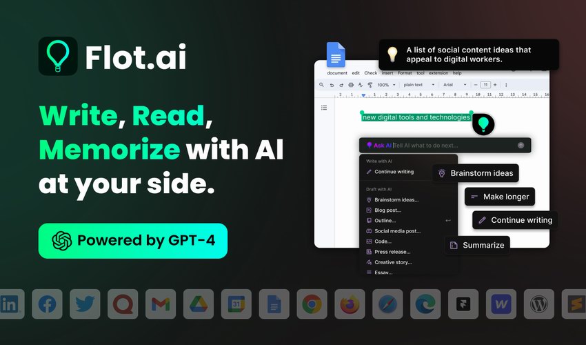 Flot.AI Lifetime Deal $67 & Review - Write, Read, Memorize with Al at your side | LTDVAULT