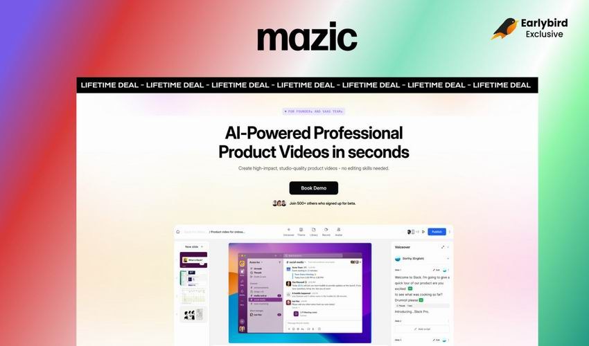Mazic Lifetime Deal - Studio-quality video in seconds | LTDVAULT