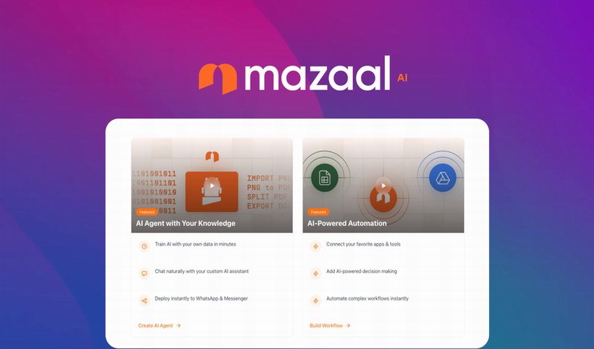 Mazaal AI Lifetime Deal - Intelligent Automation & AI Agents Platform | LTDVAULT