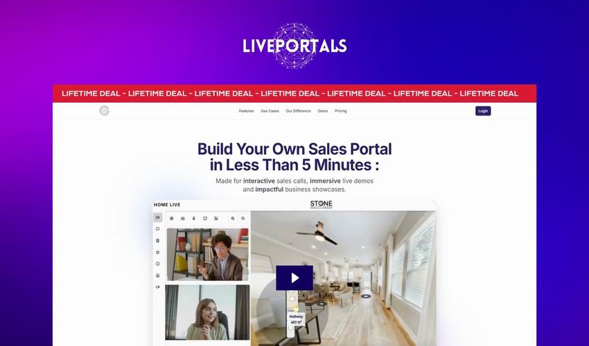 Live Portals Lifetime Deal - Build Your Own Sales Portalin Less Than 5 ...